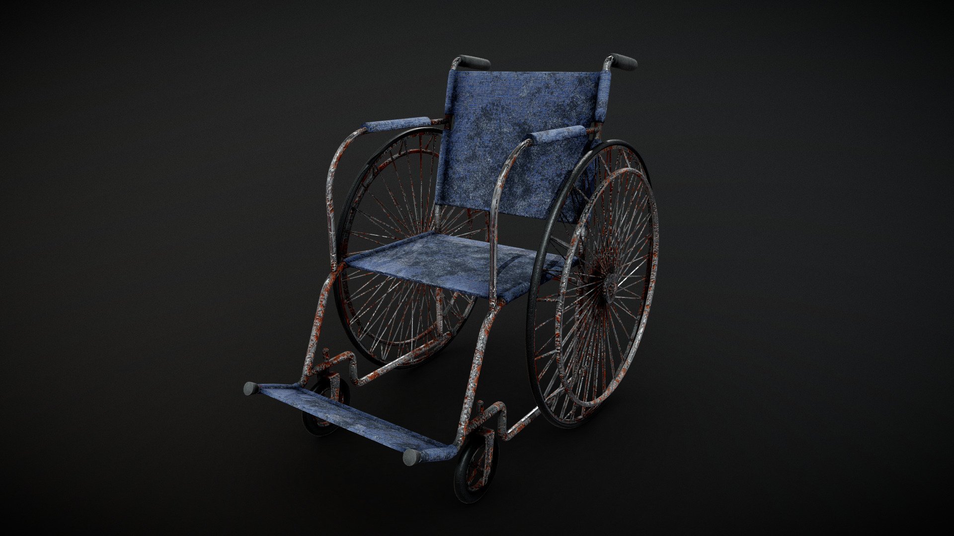 Old Rusty Wheelchair - Download Free 3D model by crow (@crow.bite ...