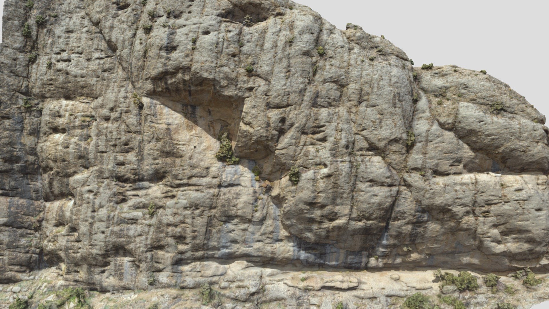Big Smooth Cliff Rock Drone Scan - Buy Royalty Free 3D model by Per's ...