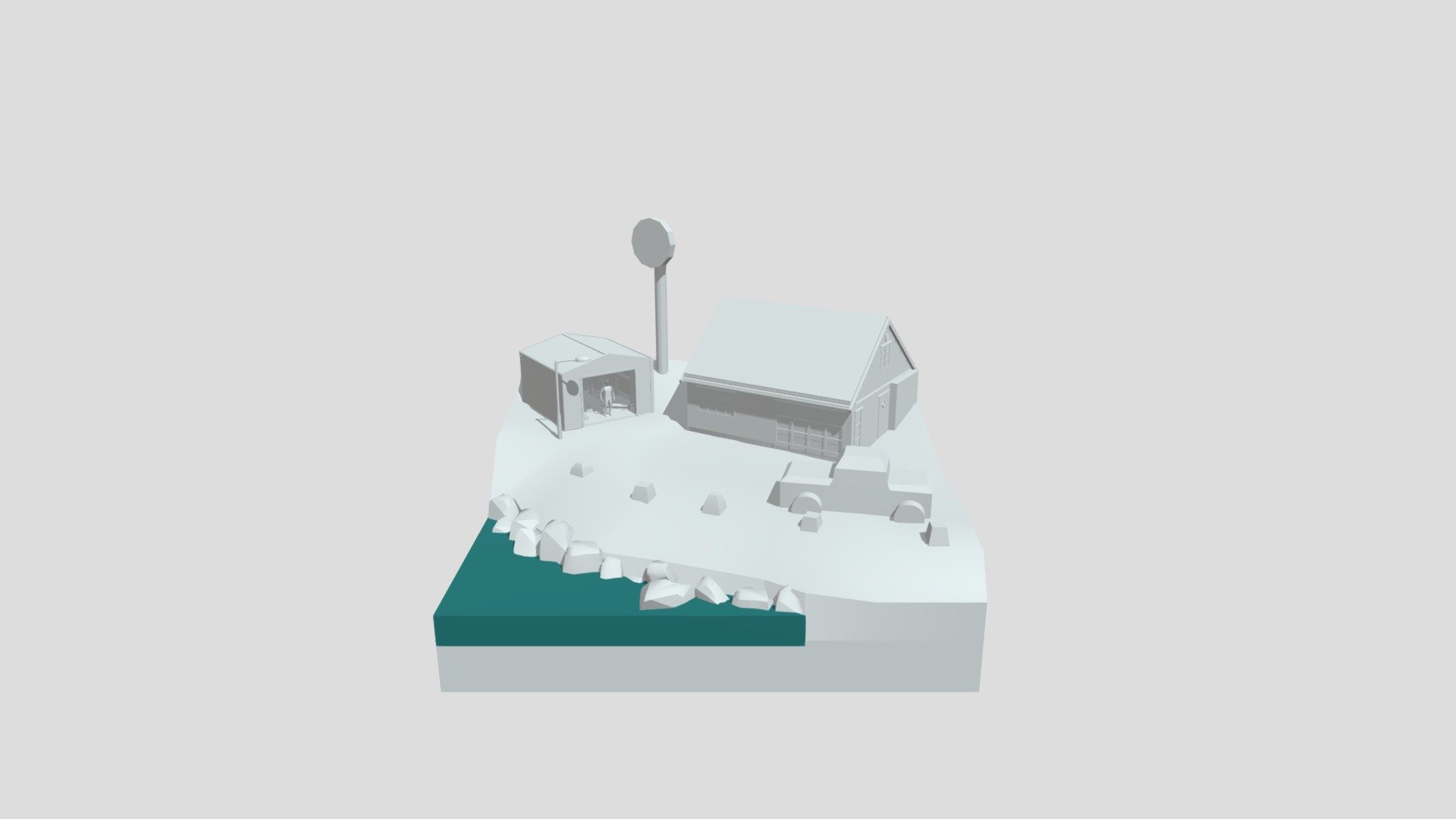 BY THE OCEAN- Blockout - 3D model by AudricDeRaedt [86e783f] - Sketchfab