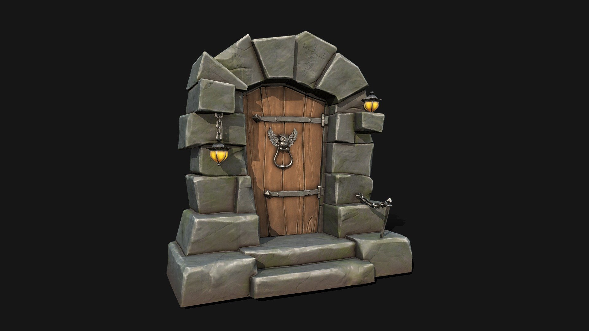 Stylized Dungeon Door - Buy Royalty Free 3D model by kerlit.kehman ...