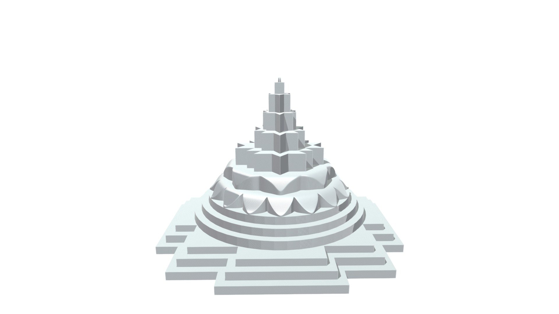Shree Yantra Meru - 3D model by kalaakar_am (@anshulm239) [86e95e1 ...
