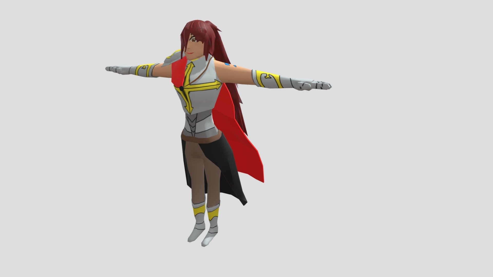 Erza Scarlet re-design - Download Free 3D model by Draconic_gamedev ...