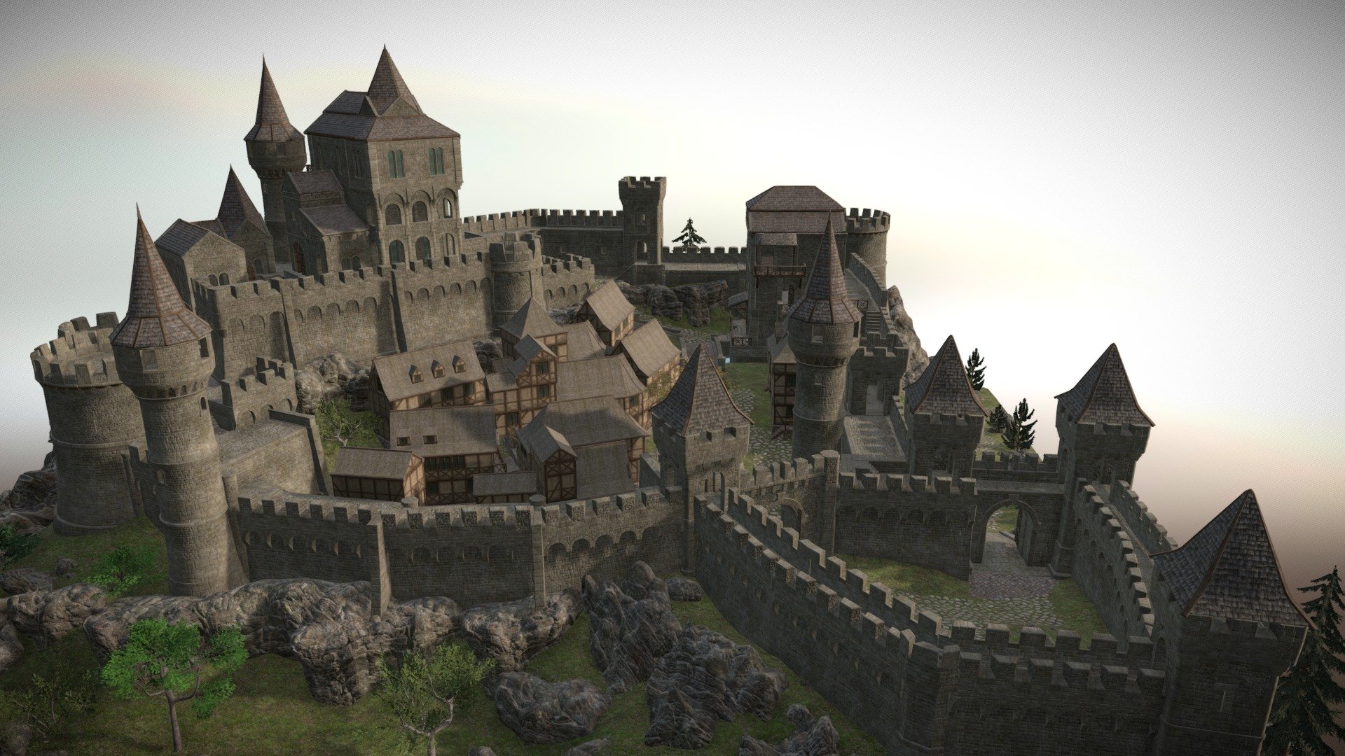 Castle V2 Example 5 - Buy Royalty Free 3D model by EldersCrawler ...