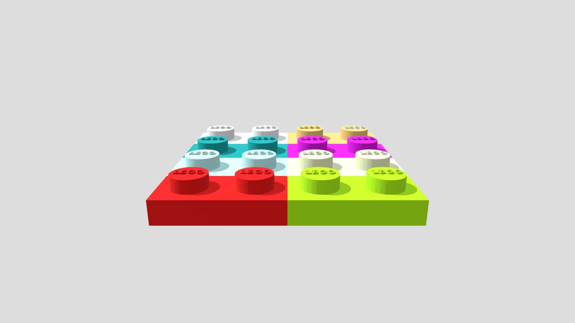 Lego16x8: conjunto de 8 peças - 3D model by TN (@beproftic) [86ea465 ...