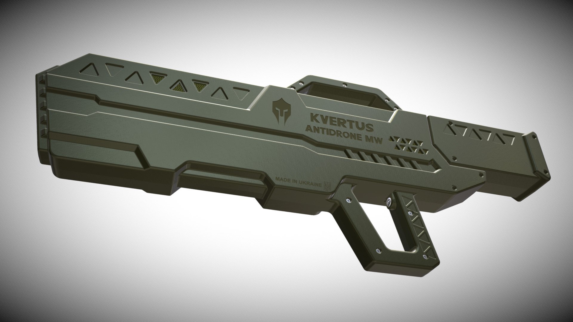 Ukrainian Rifle antidrone KVERTUS AD MW - 3D model by OLfreebond ...