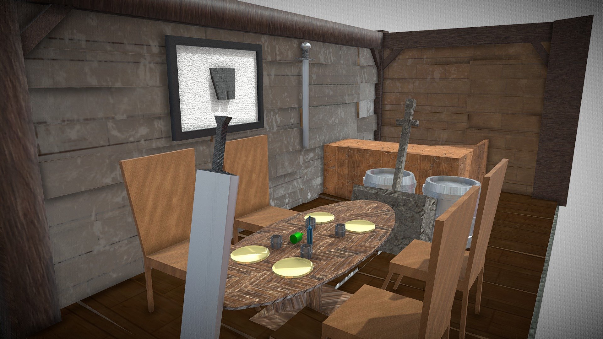 Checkpoint medieval - 3D model by Guilherme Marques (@urso-marques ...