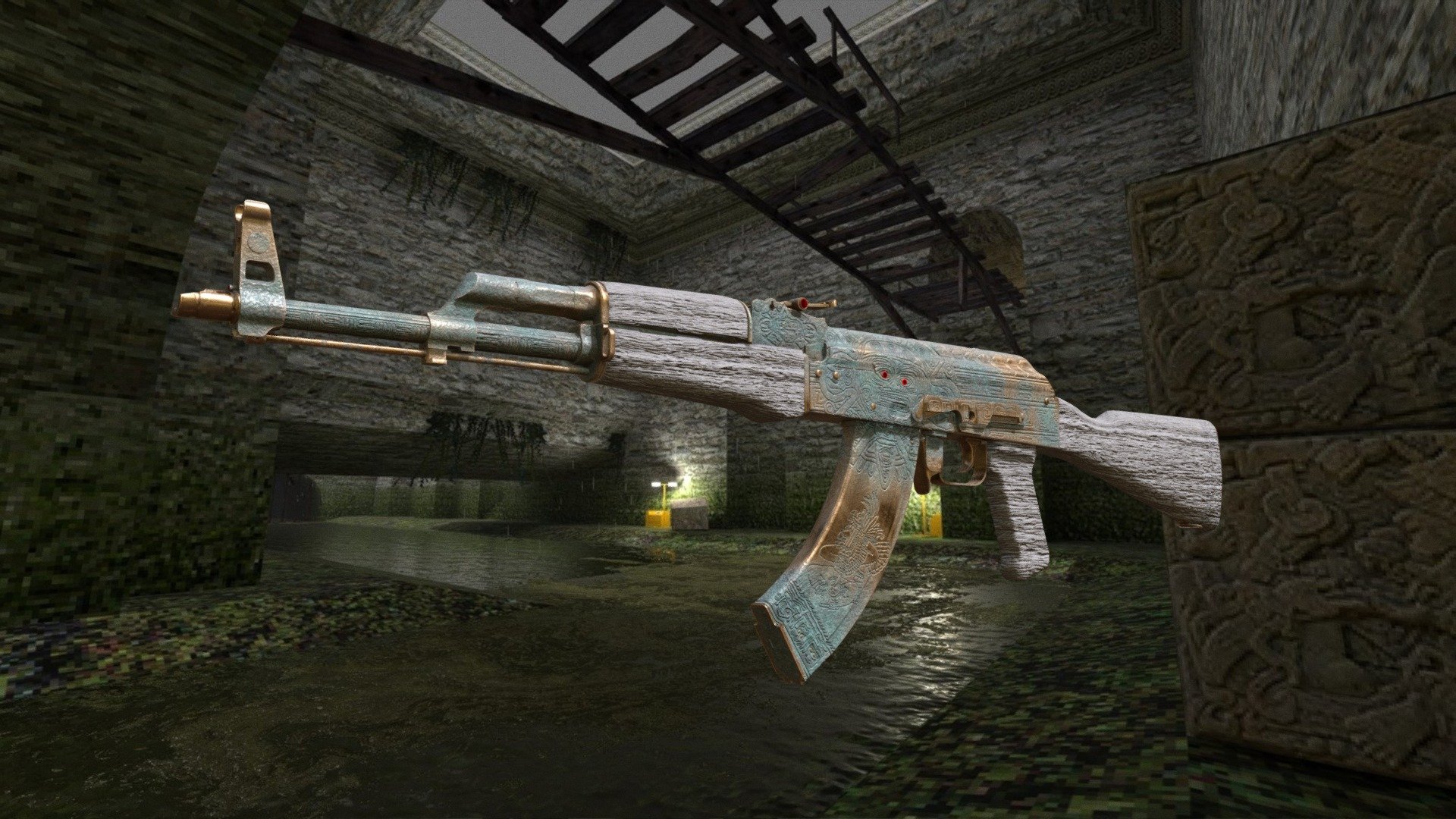 AZTEC AK47 - 3D model by YOBANZI (@wladi1607) [86eb23e] - Sketchfab