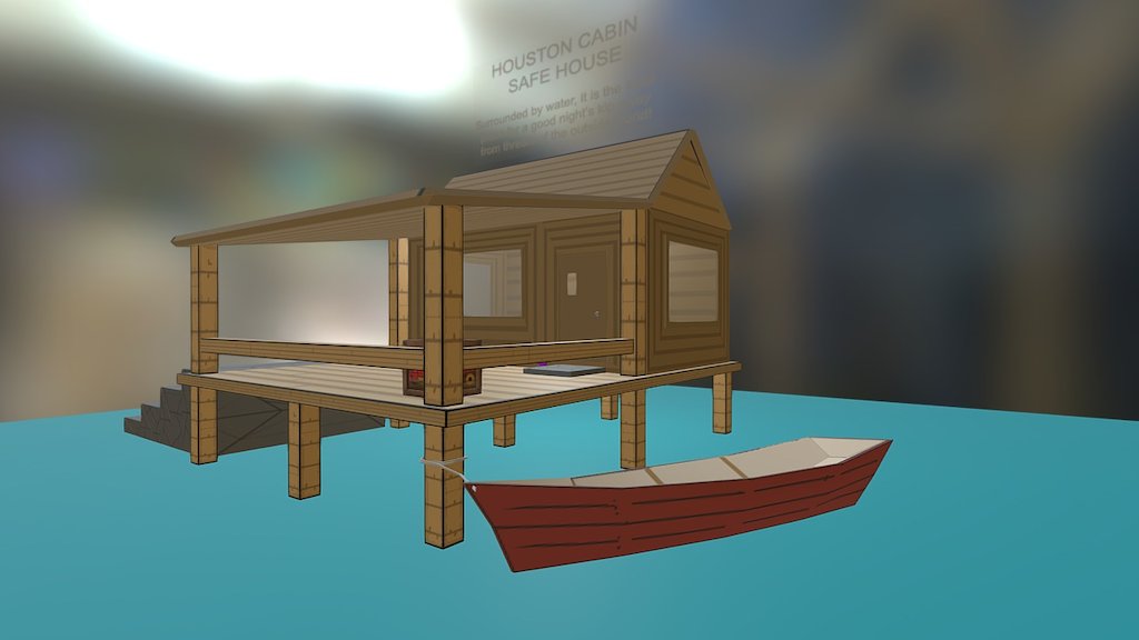 Textured cabin diorama - 3D model by Eli De Carteret (@elidecarteret ...