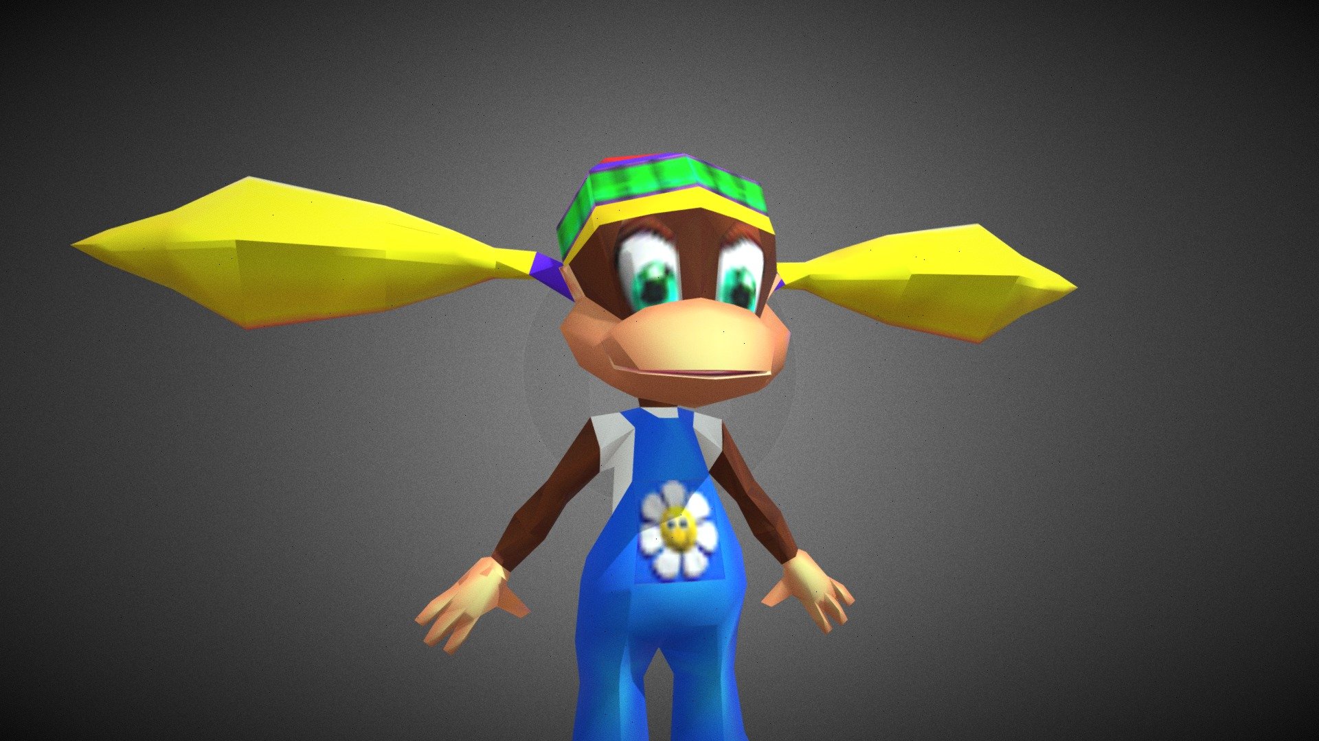 Nintendo 64 - Donkey Kong 64 - Tiny Kong - Download Free 3D model by ...