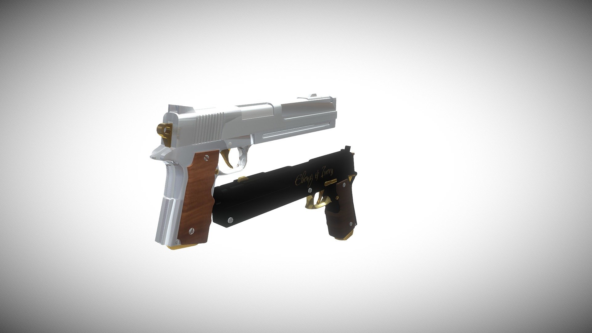 Ebony & Ivory - DMC - 3D model by WastingMyCars (@zxargon) [86f2367 ...