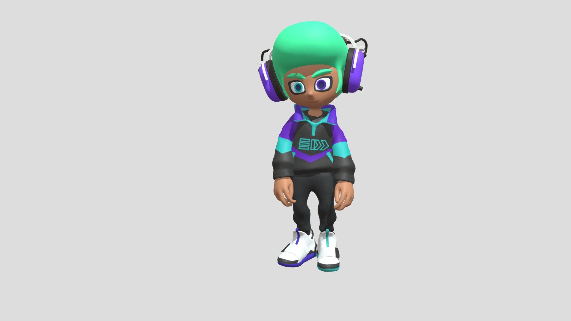Splatoon Octoling - 3D model by SketchwaveFM [86f28fb] - Sketchfab