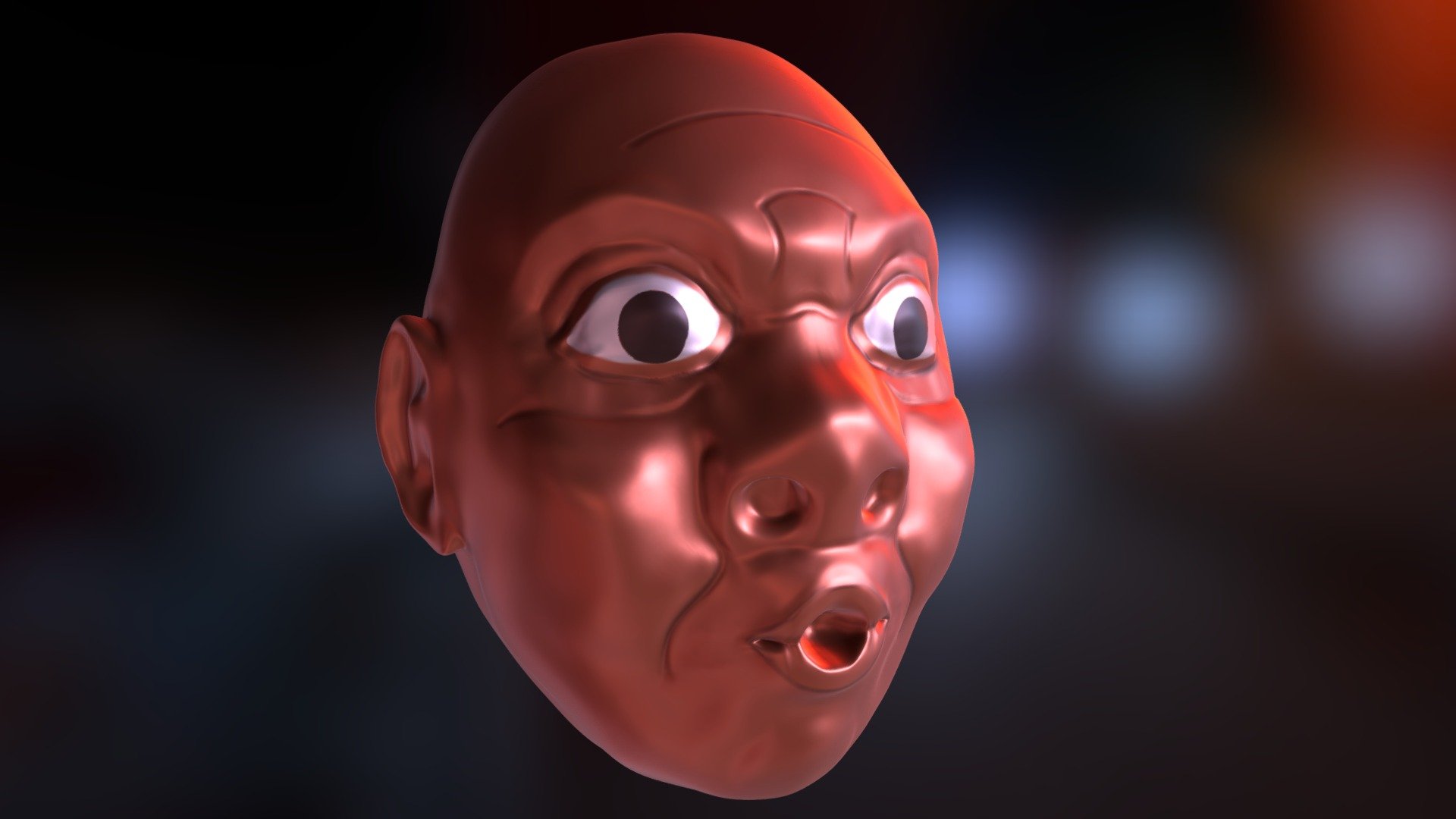 Kiss Mask - 3D model by David Mekibel (@mikdavidu) [86f7e76] - Sketchfab