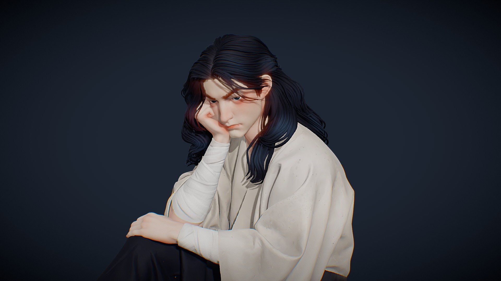 Resting Samurai - Buy Royalty Free 3D model by Truneps [86fbf8c ...