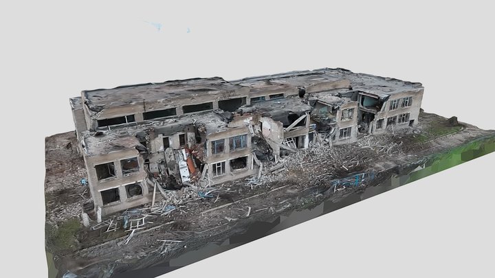 Destroyed-building 3D models - Sketchfab
