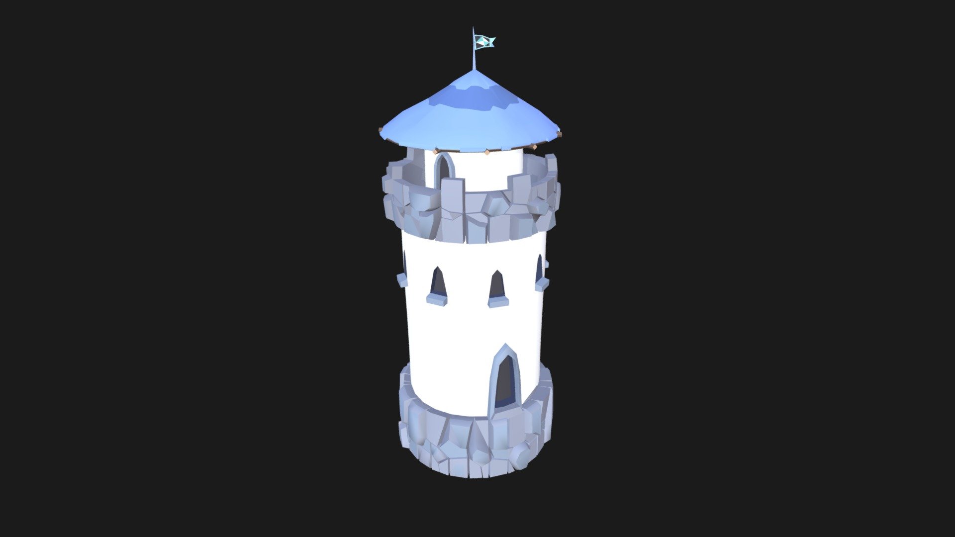 medieval asset 04\tower - Download Free 3D model by hamsterspit ...