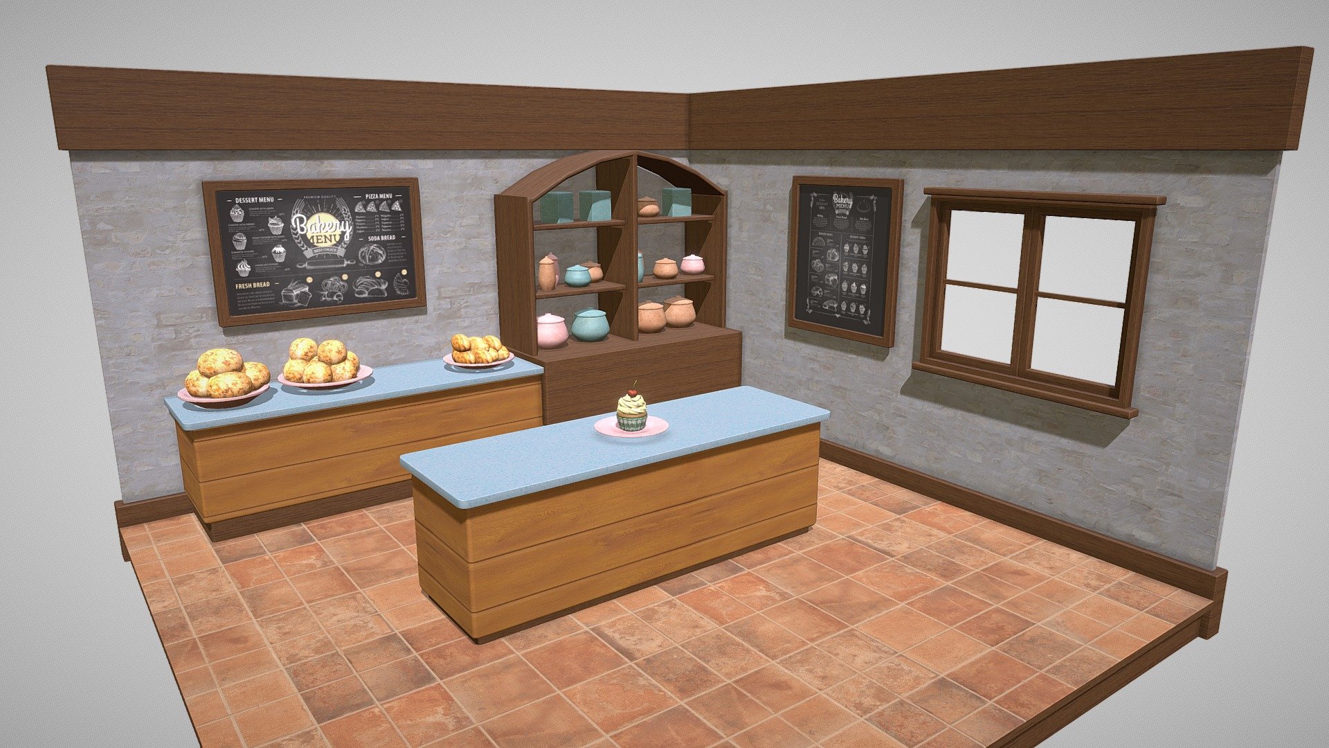 Bakery - 3D model by Blackbelt7000 [86fe47c] - Sketchfab
