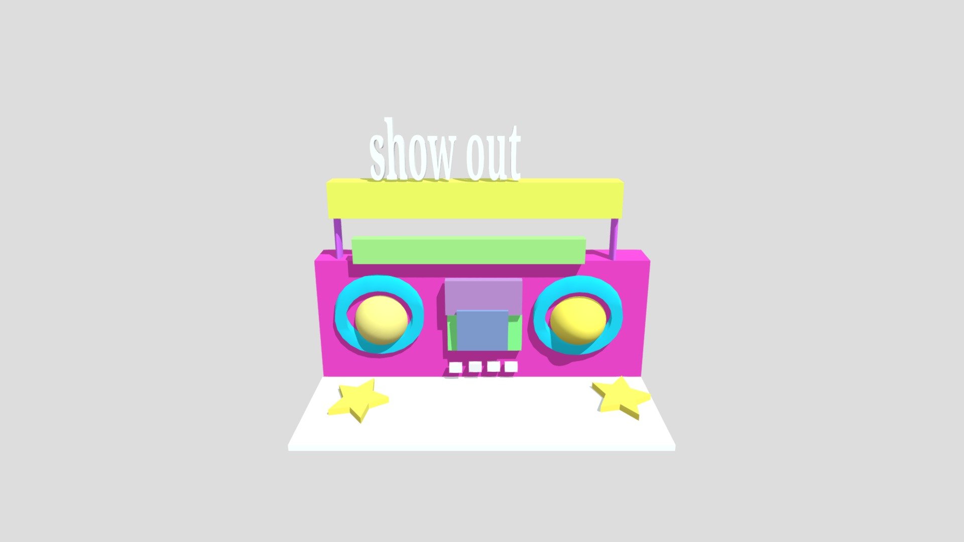 show out stage - 3D model by b14hb14h [86feee9] - Sketchfab
