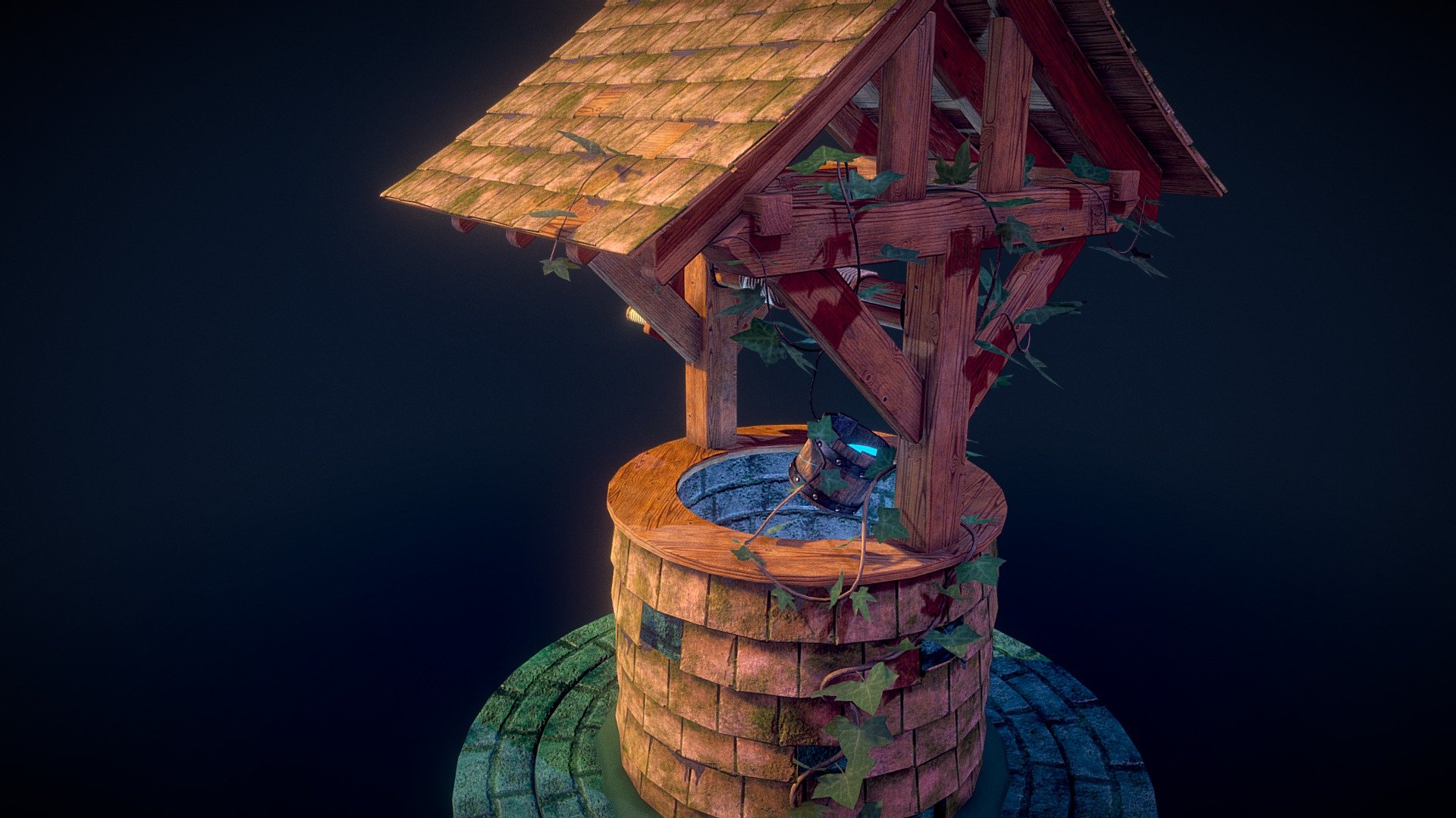 Moldy Magic Water Well Game Asset WIP - 3D model by harveyhesko ...