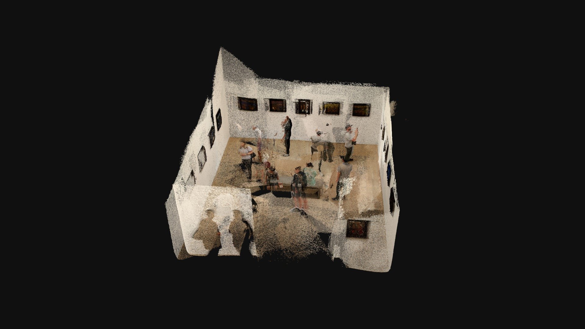 The Whitney Museum NYC - people looking at art - 3D model by Michelle ...