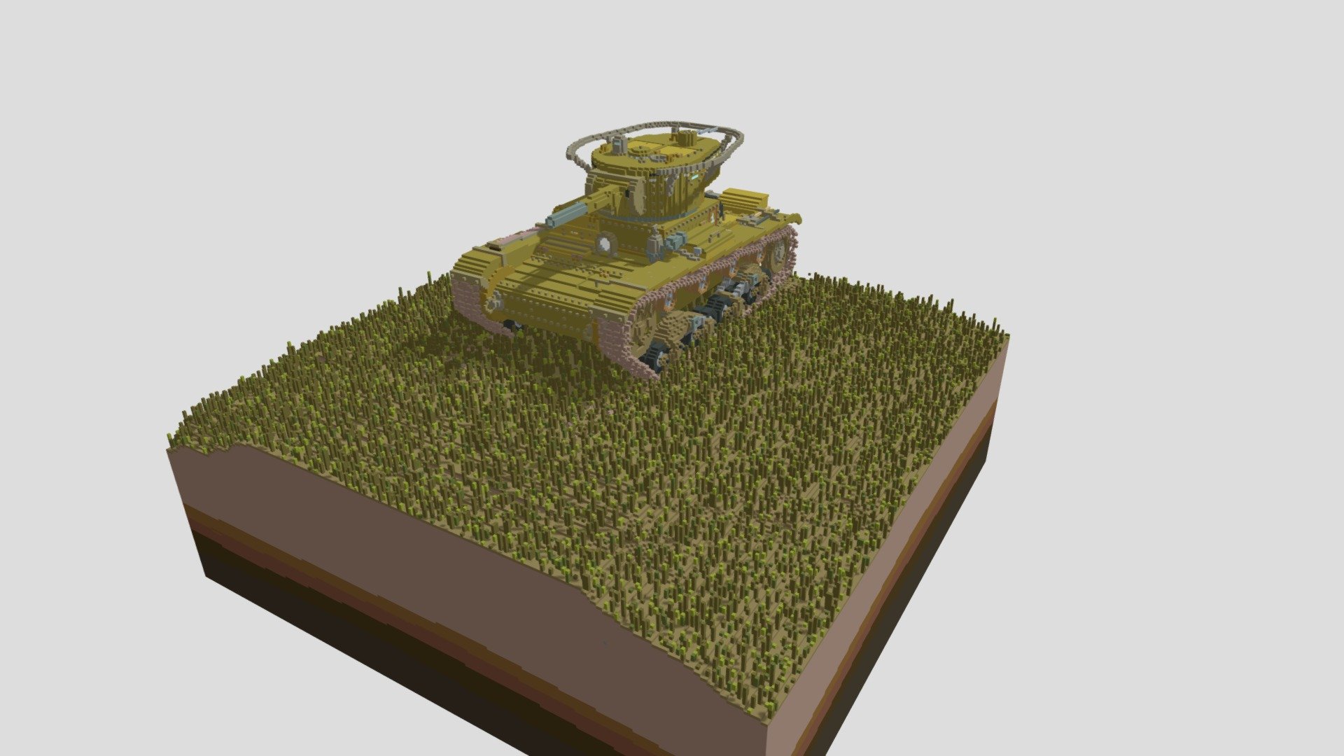 voxel scen T26 tank - 3D model by Dmitry Pollack (@pollackMD) [8708a54 ...