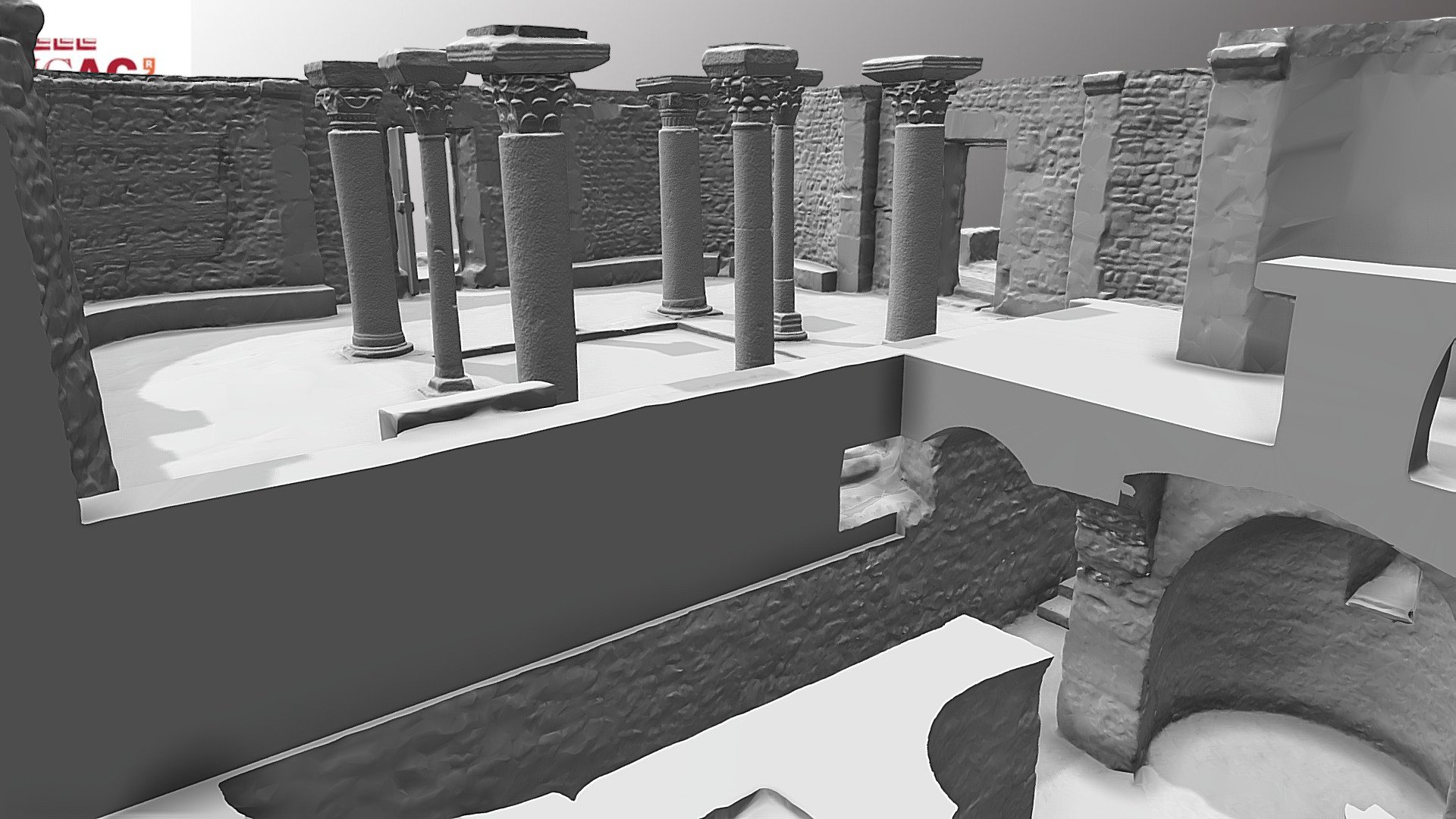 4. Cross section of the church - 3D model by ICAC [870b87b] - Sketchfab