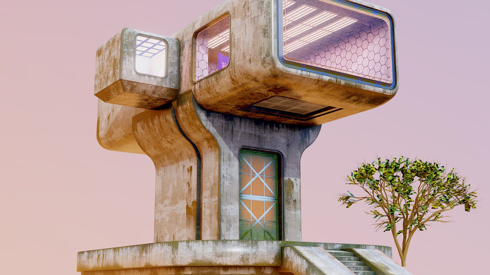 Brutalist Building - Download Free 3D model by abhayexe [870cef6 ...