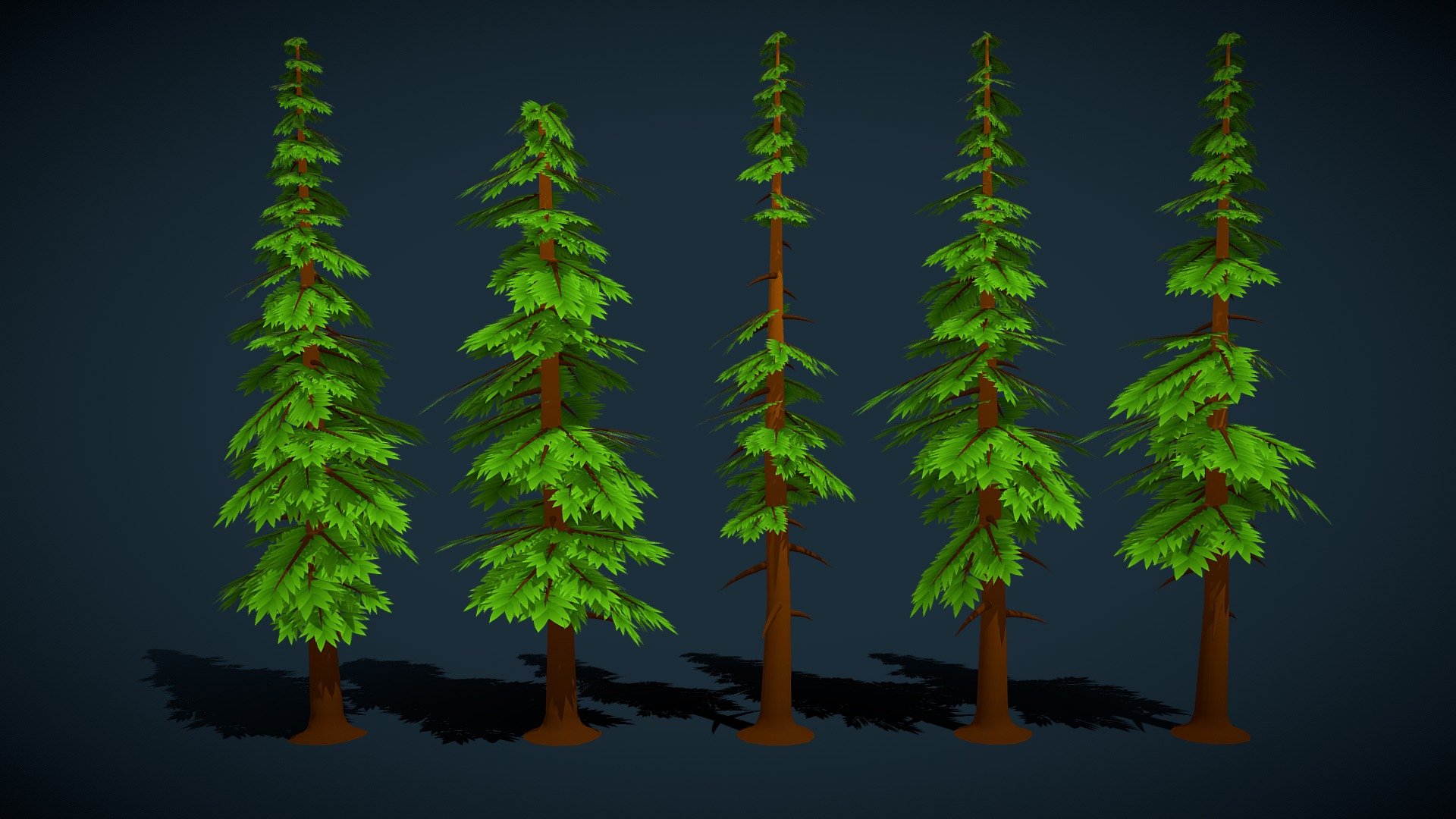 STYLIZED PINE TREE - 3D model by POLYSCAN (@POLYSCAN3D) [870e936 ...