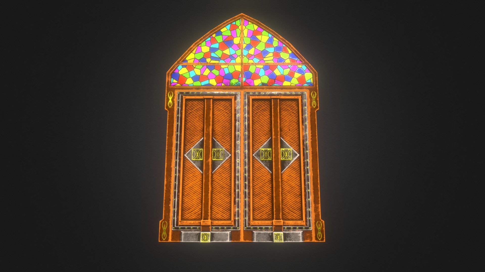 Wooden Fantasy Double Doors - Download Free 3D model by Ivan R. (@Ivan ...