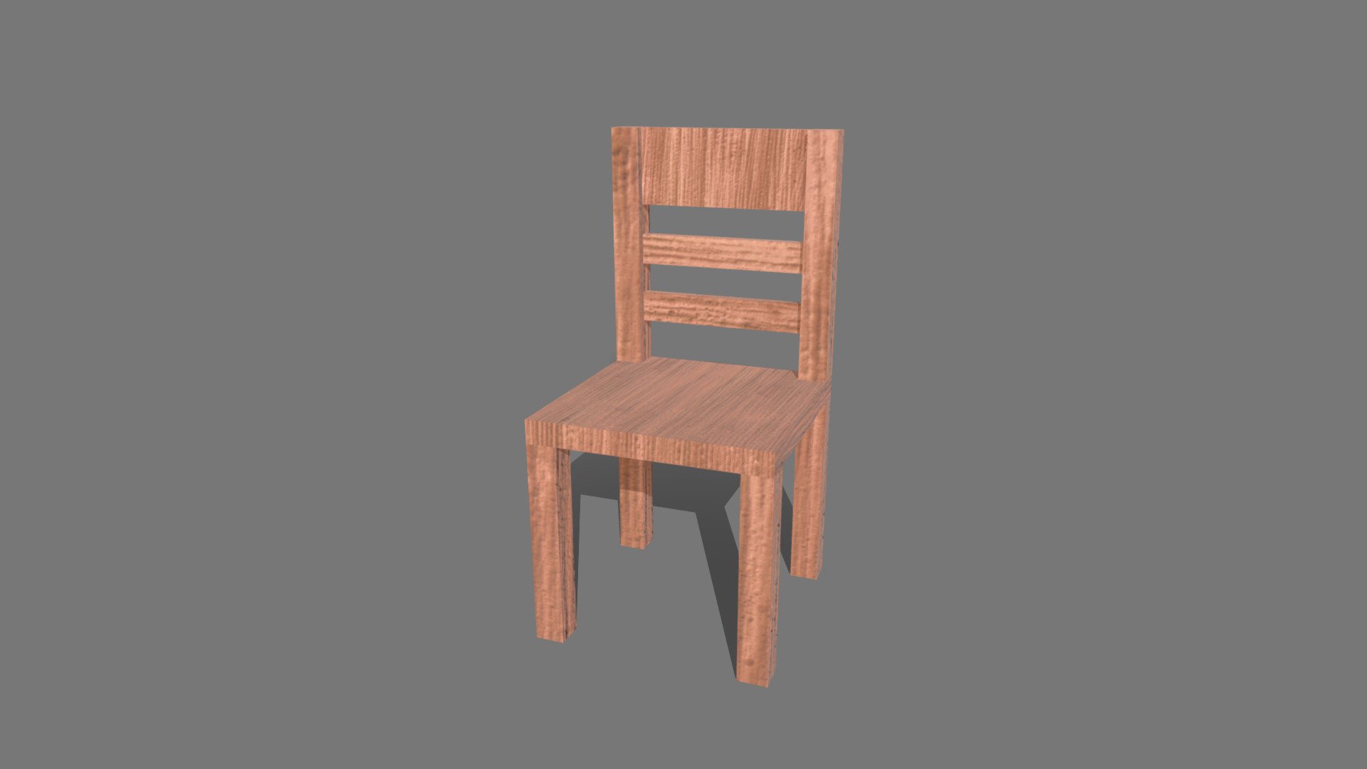 Wooden Simple Chair - 3D model by Ayuya [870fbc2] - Sketchfab