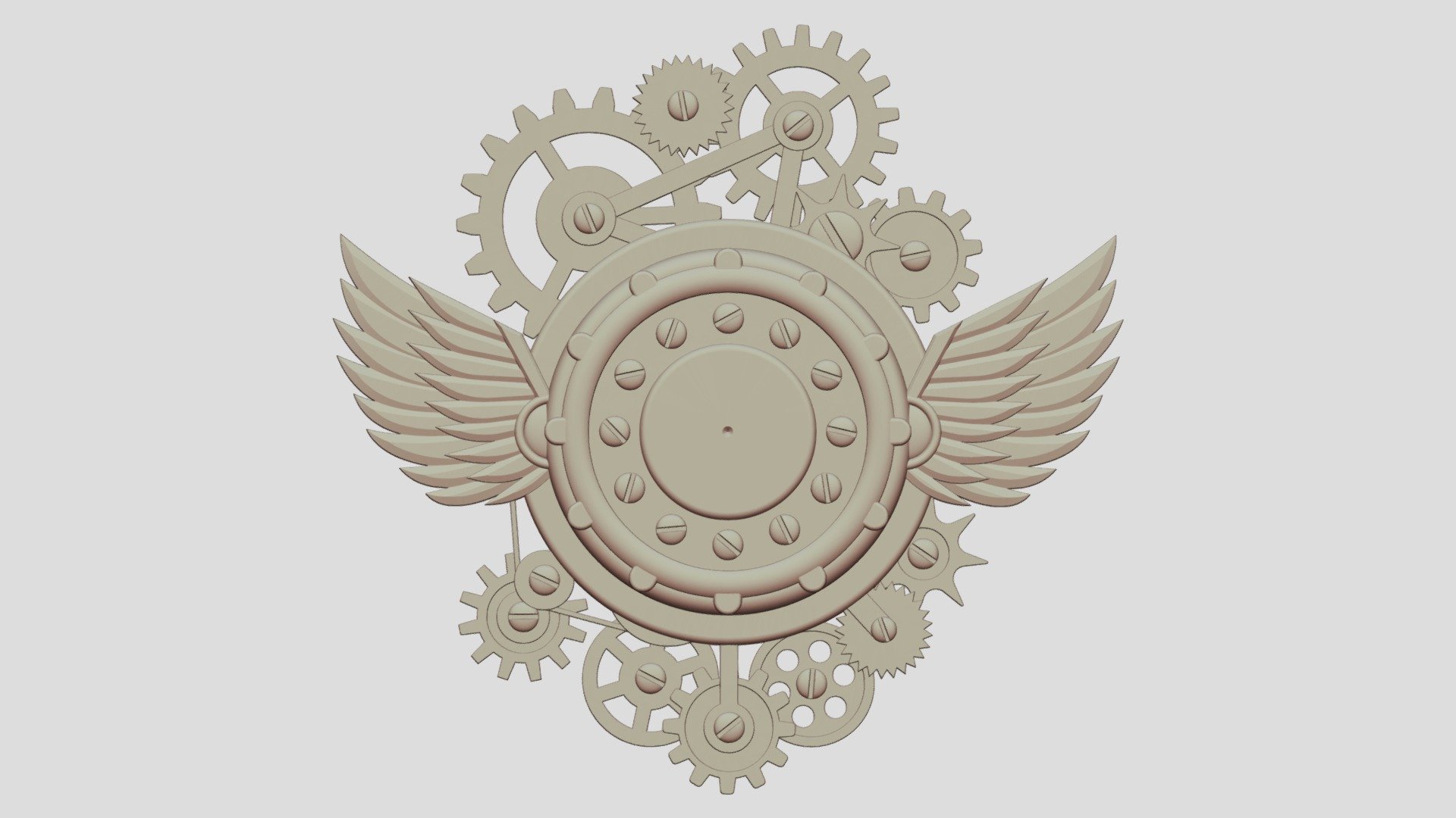 Steampunk style watch - Download Free 3D model by Aleksander Chirkov ...