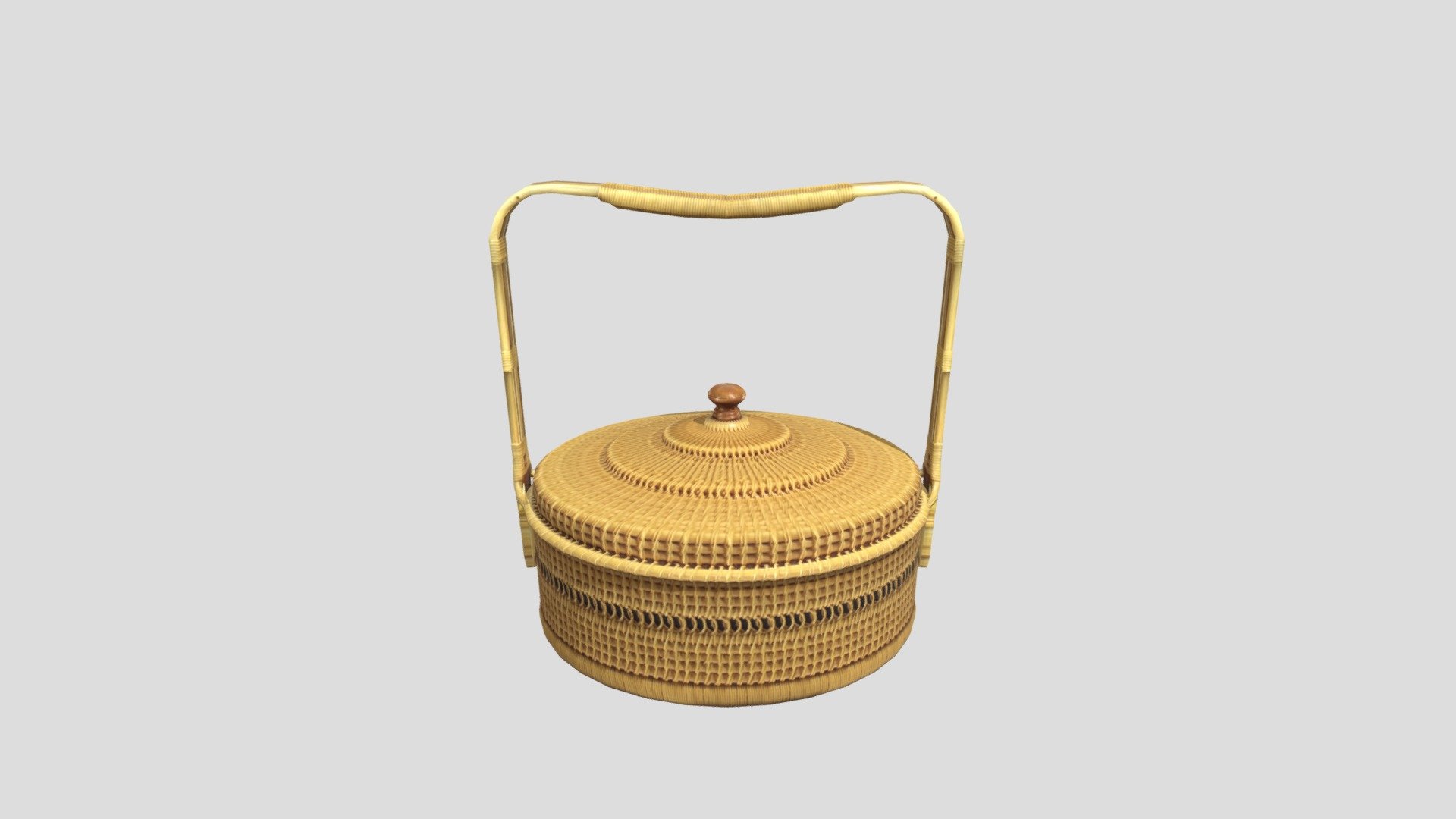 KRAF ROTAN ISHAK-03 Bakul Berkat 1 Layer - Download Free 3D model by ...