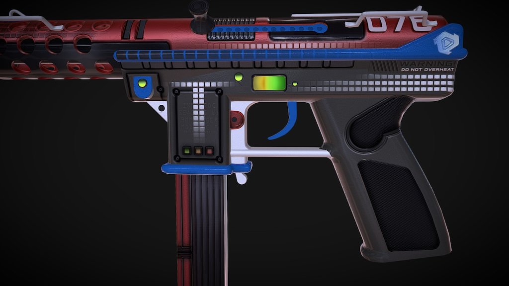 Tec-9 Collision - 3D model by ArchwayJones (@nubbyboy1) [8715d95 ...