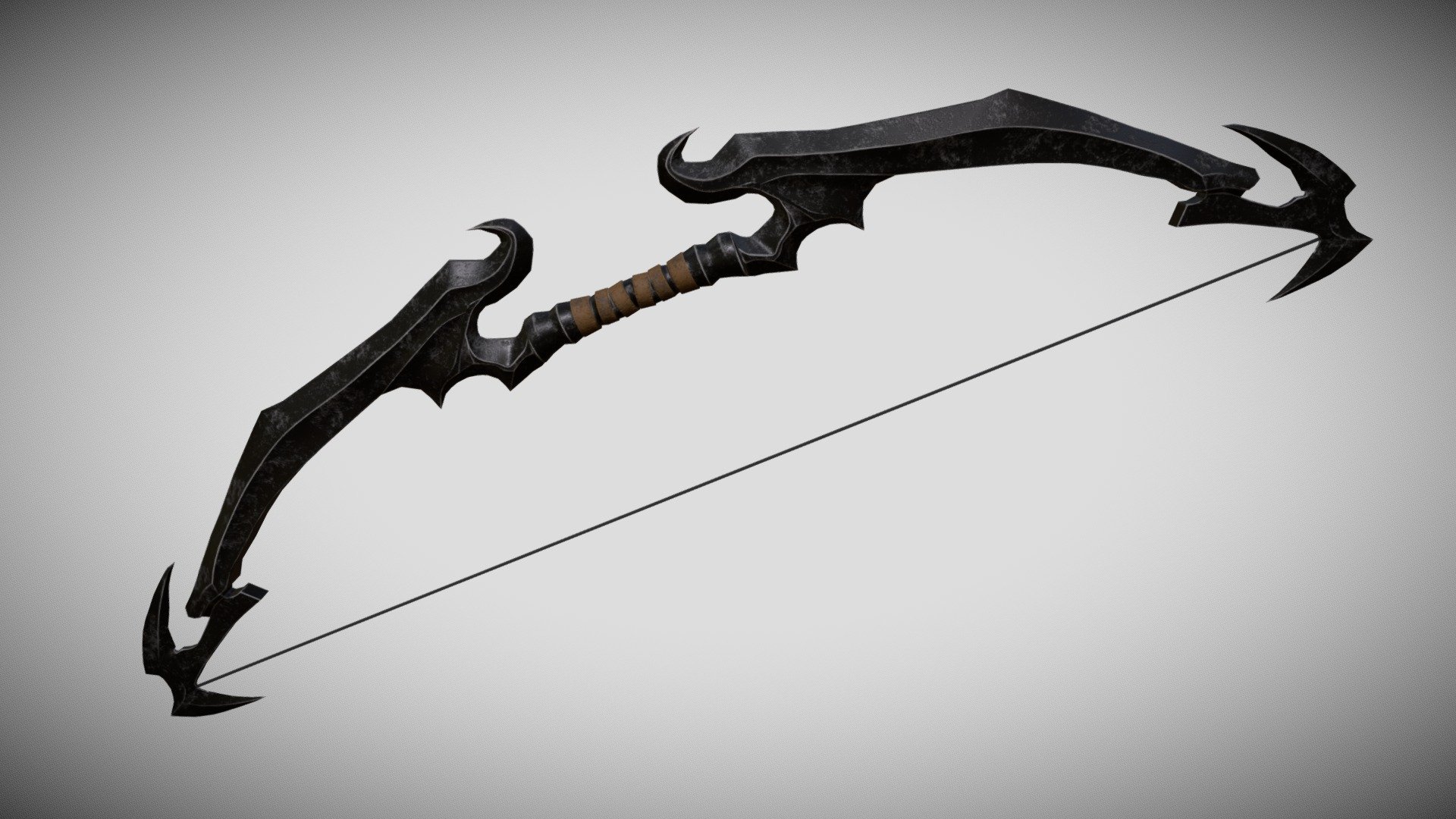 Medieval Bow Low Poly. - 3D model by Sebastián Quintero (@sebasaj02 ...