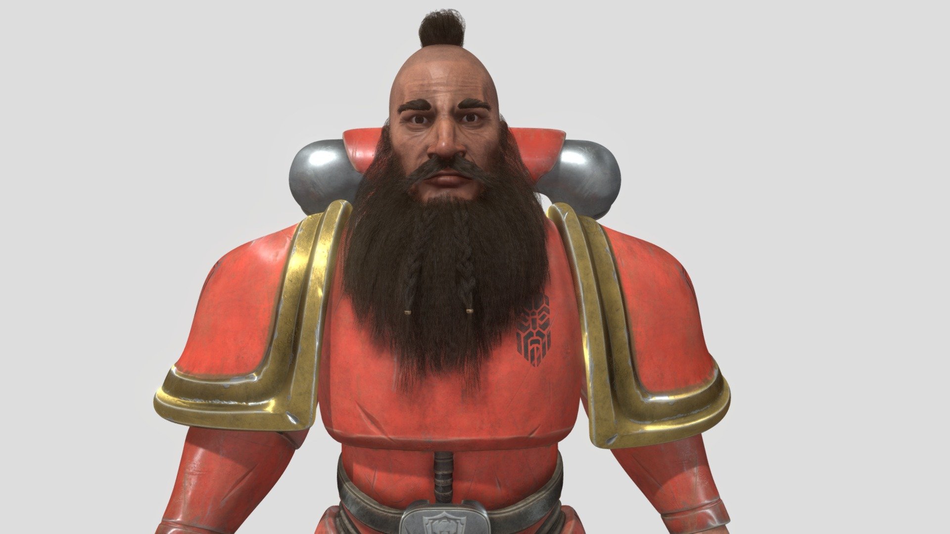 Squat (Dwarf Warhammer 40K) - 3D model by dmitryolehovich [871854c ...