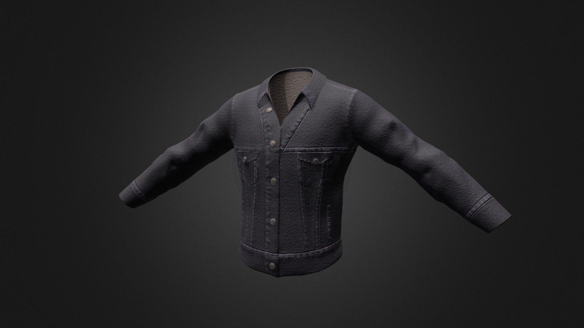 Jean Jacket - 3D model by 159camdil [8719dc3] - Sketchfab
