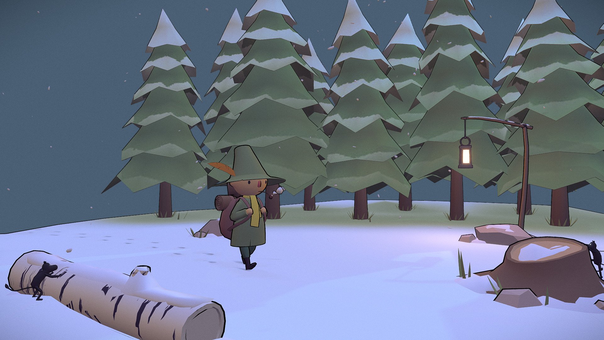 Snufkin first snow - 3D model by Tony Forsman (@Tonzales) [871d478 ...