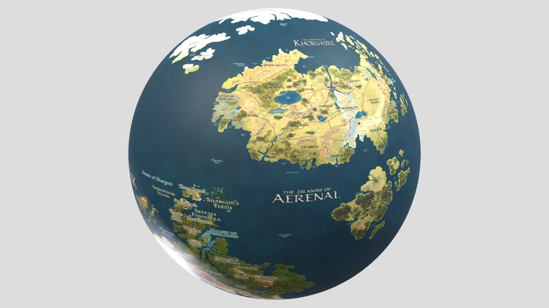 Eberron globus - Download Free 3D model by Dmitry Borisov ...