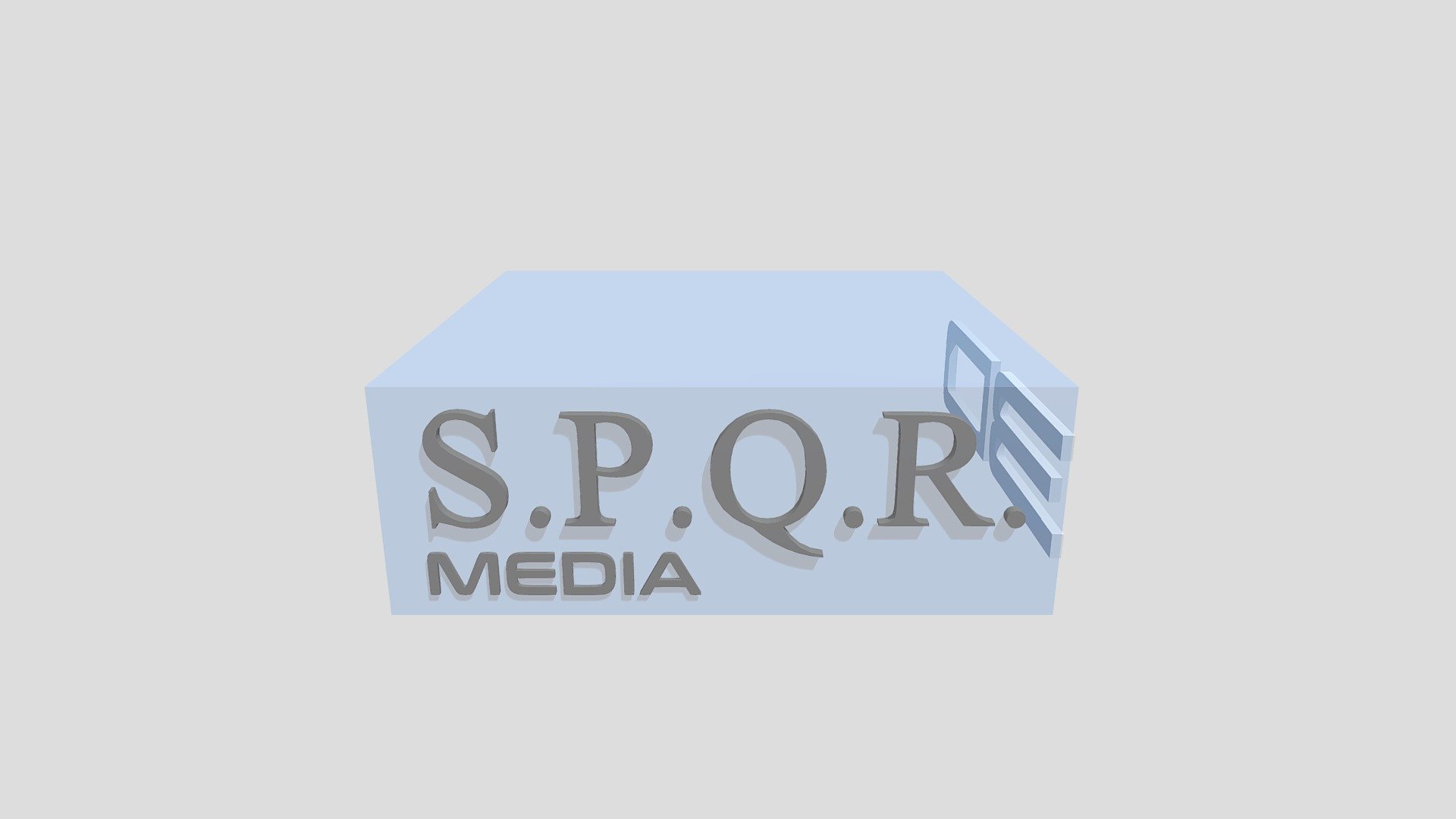 S.P.Q.R. Media Logo - Download Free 3D model by JANUSDL [8721ec5 ...