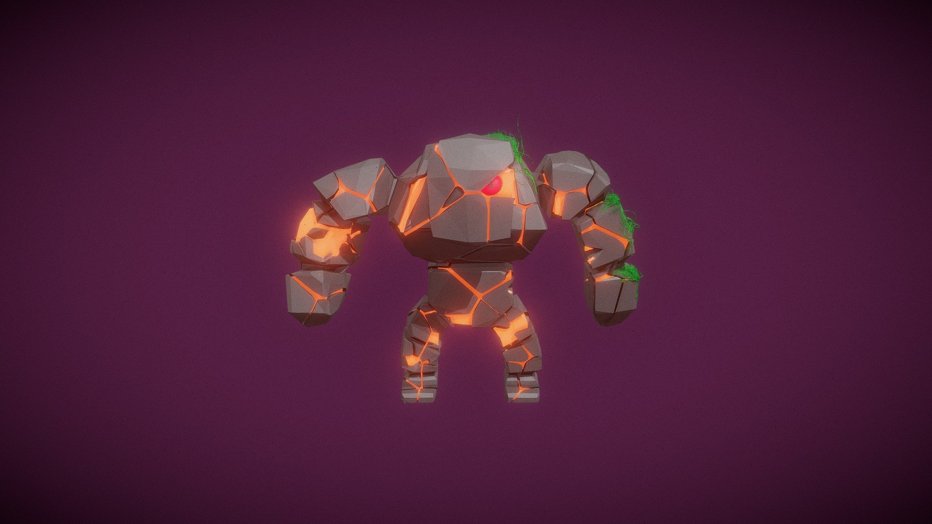 Golem 3D LowPoly - 3D model by formationfacile [87220e0] - Sketchfab