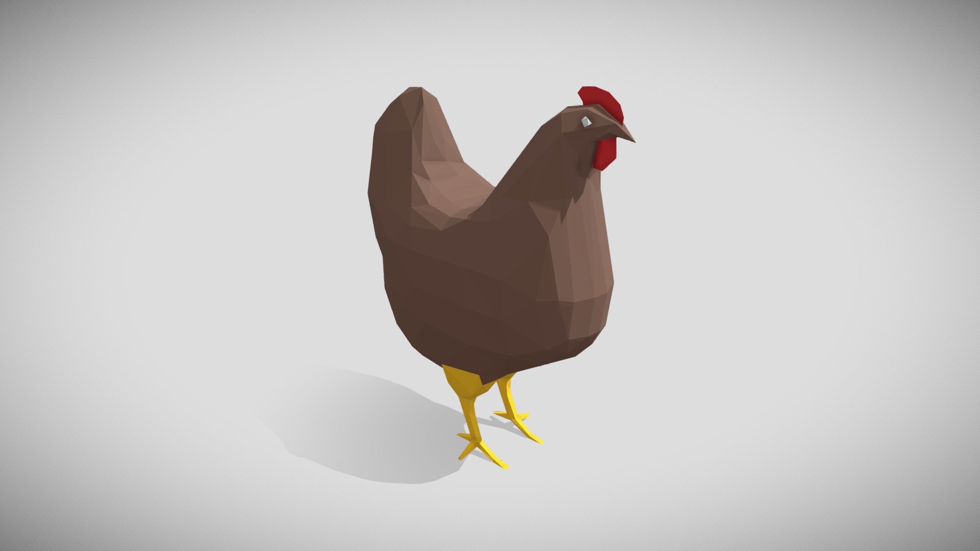 Low Poly Chicken - Buy Royalty Free 3D model by AssetSource [872239f ...