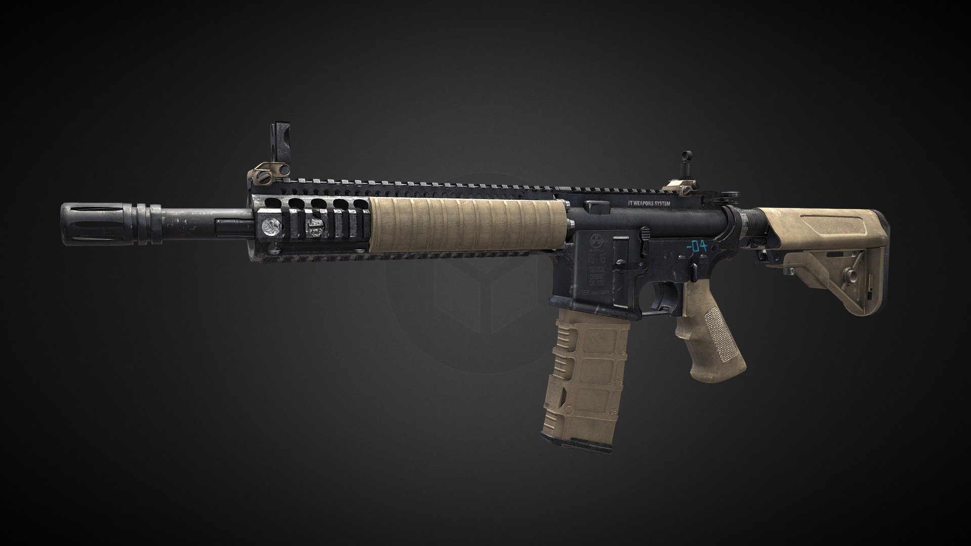 Custom M4A1 COD Warzone - Download Free 3D model by BRAVO6Ghost ...
