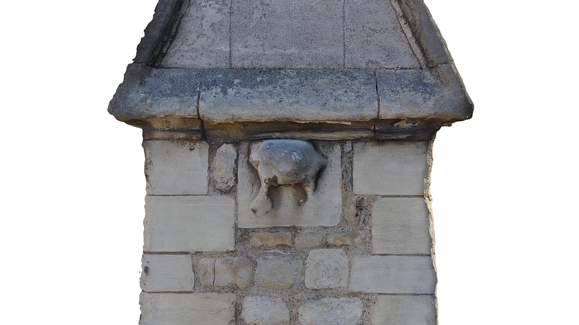 Weathered grotesque south-west buttress C19th* - 3D model by Rochester ...