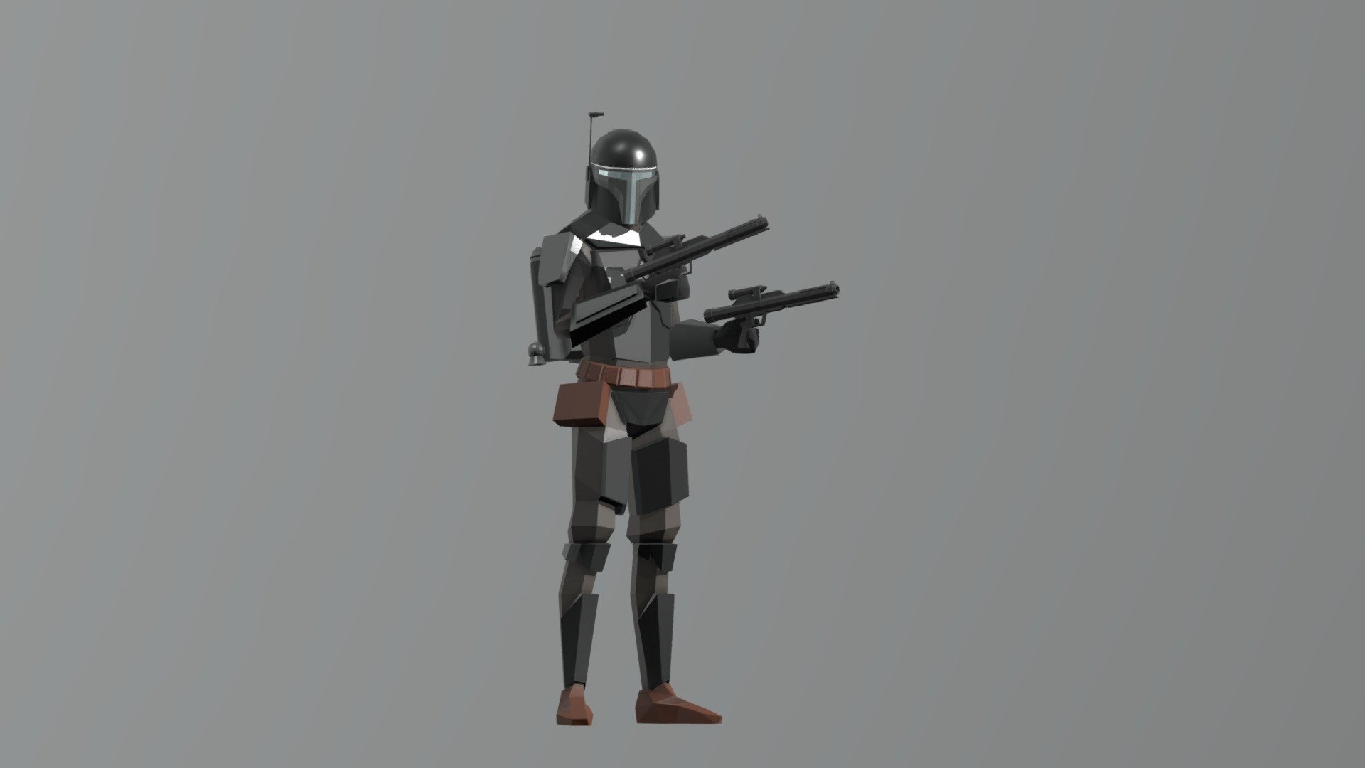 Low-poly Mandalorian - 3D model by Mister Tee (@cutts127) [8725bbb ...