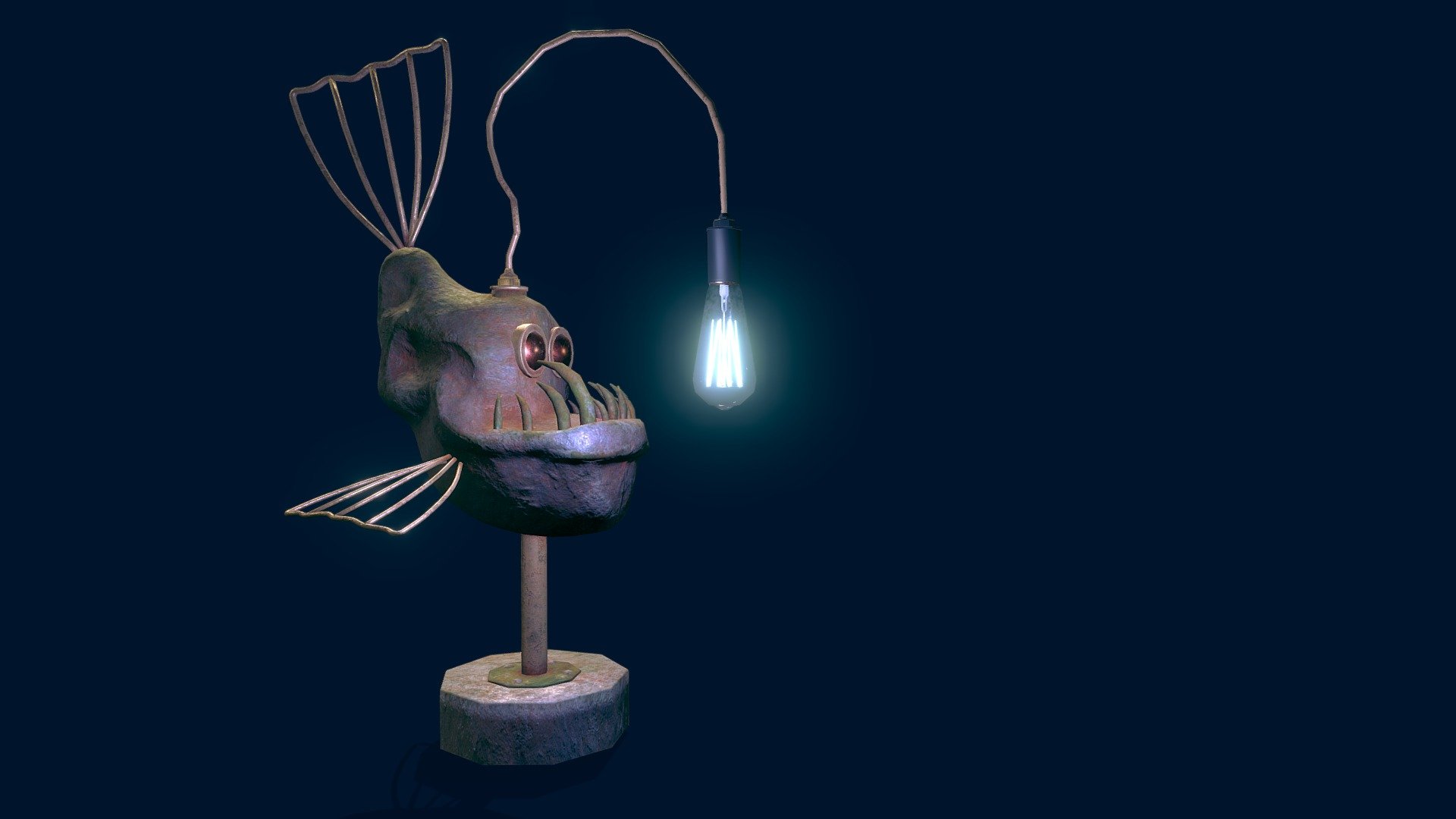 Lowpoly Fish Lamp - Download Free 3D model by Polygon Experts ...