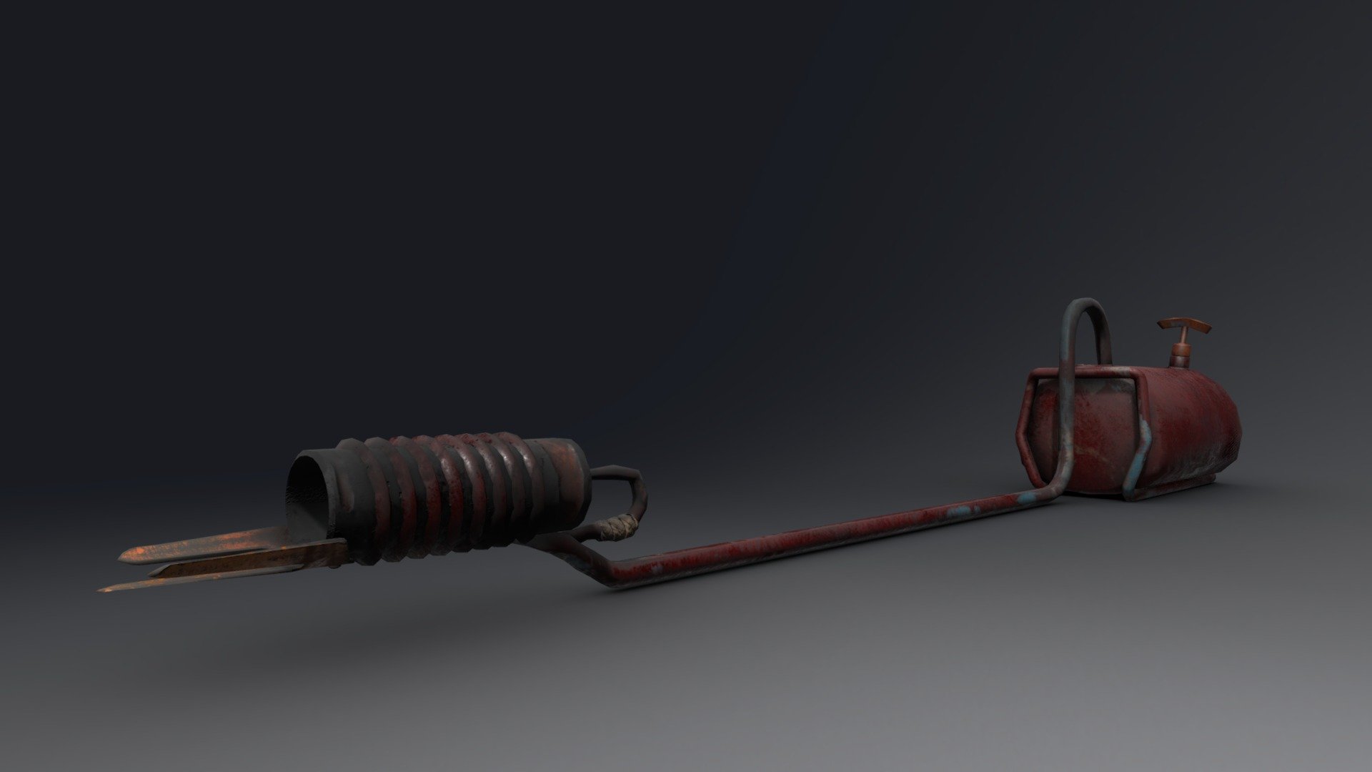 Traditional Flamethrower - PBR High Quality - 3D model by RETROSPEC ...