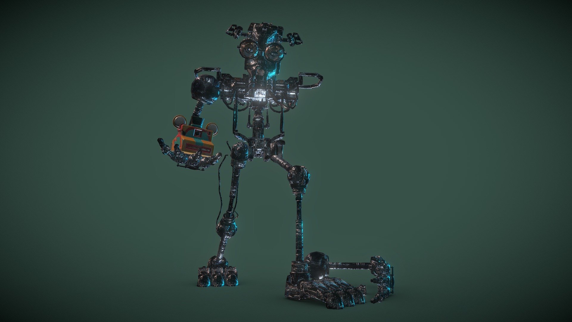 Fnaf SB Frozen Endo With A Frozen Fazcam - Download Free 3D model by ...