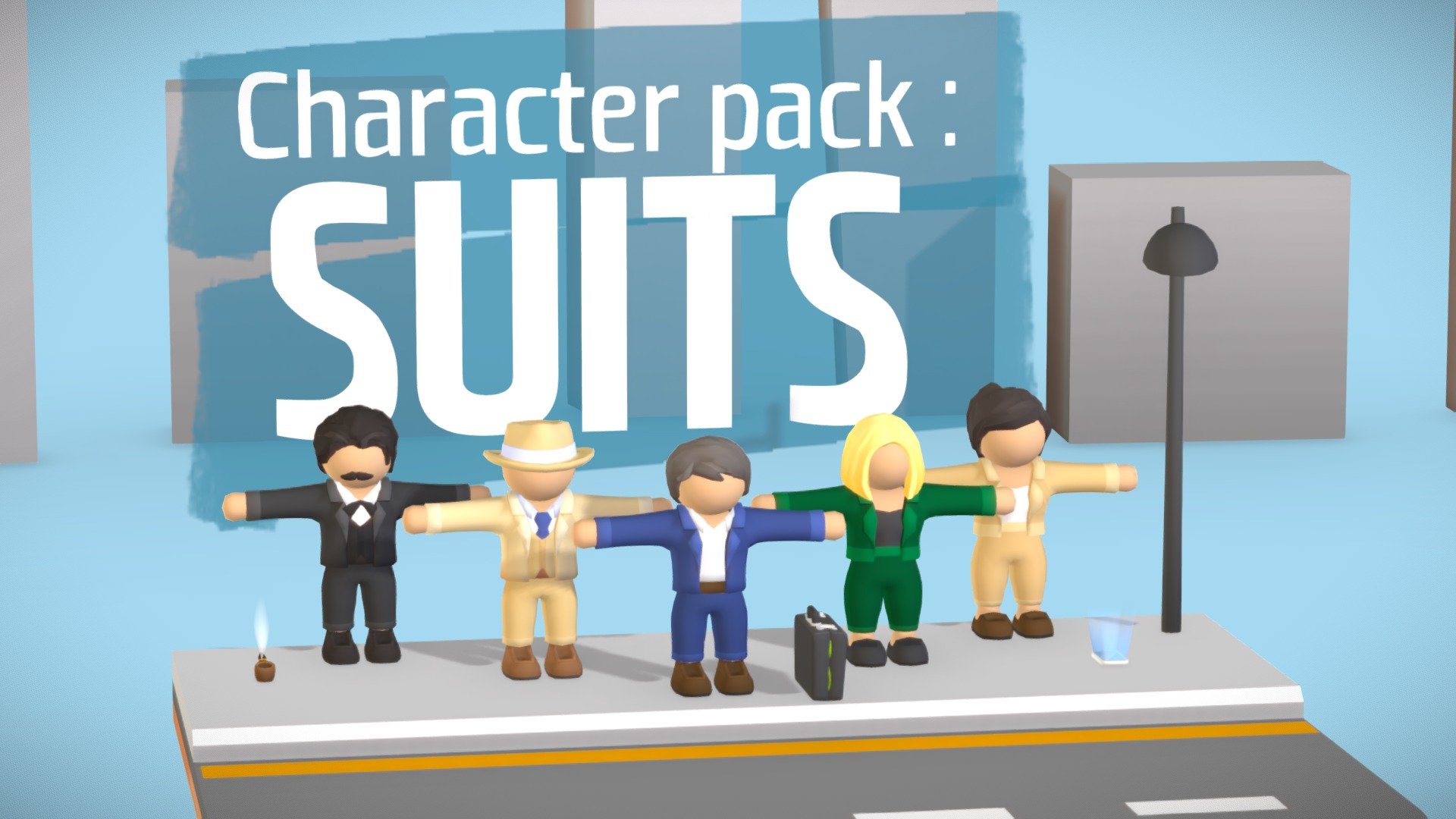 Low poly character pack : suits 💼 (Rigged) - Buy Royalty Free 3D model ...