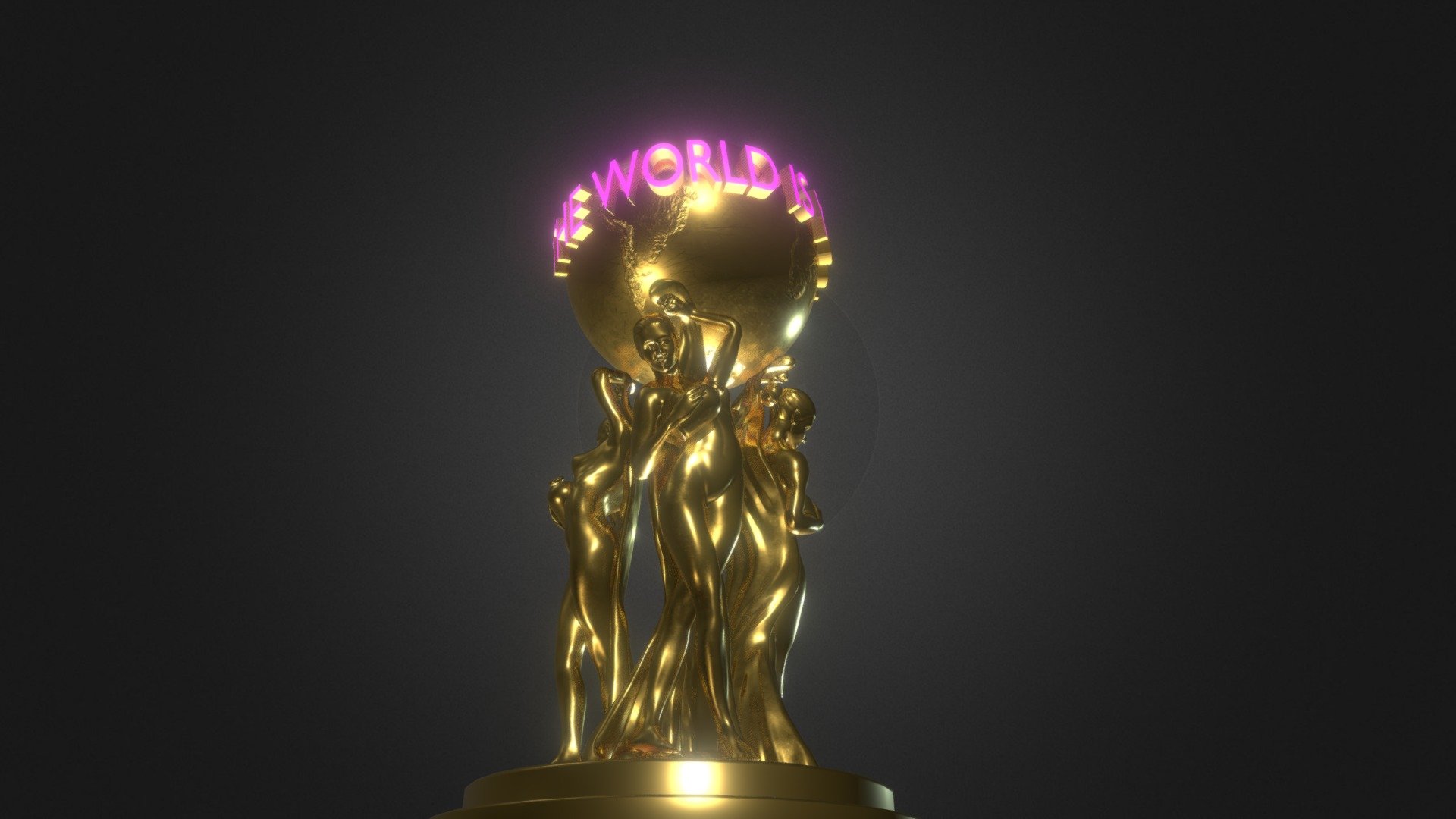 The World Is Yours Statue - Download Free 3D model by Luka (@luka ...