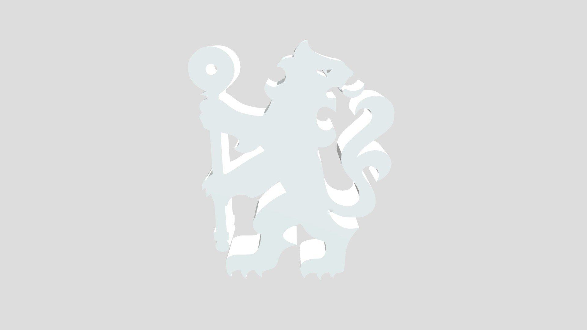 Chelsea Logo (Without colour) - Download Free 3D model by 3Dfootball ...