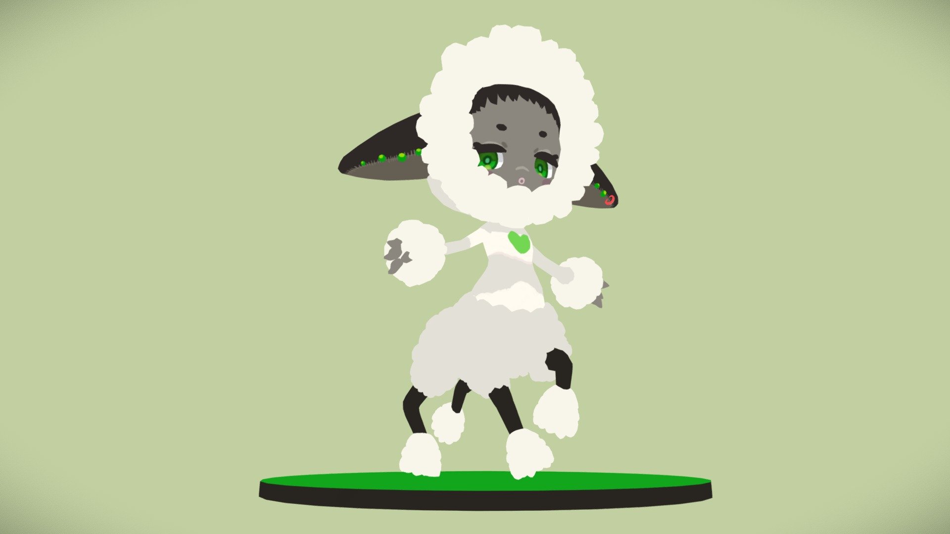 [FANART]KANIJIN - HITSUJI (Sheep) - 3D model by rolomi [872db3f] - Sketchfab